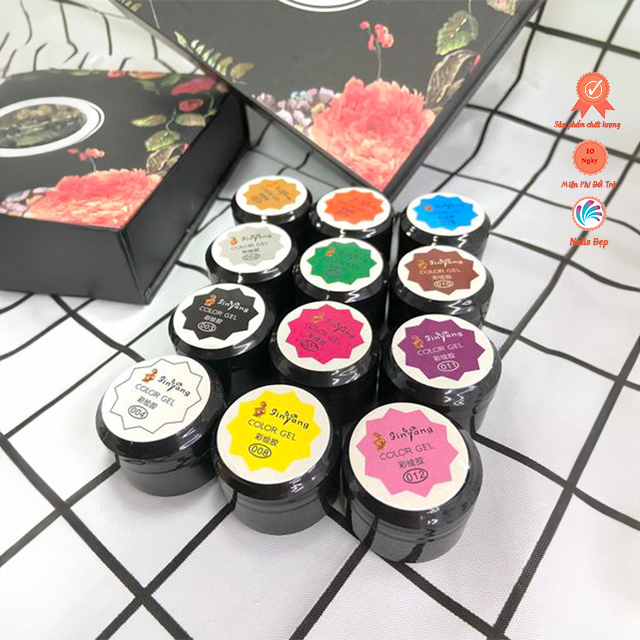 Gel vẽ set 12 màu J.Y
